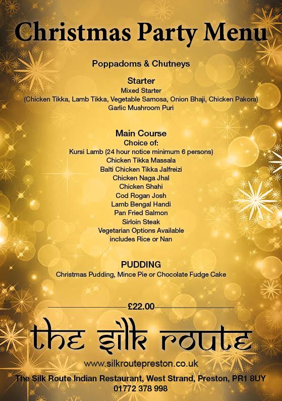 THE SILK ROUTE Preston | 15% Off* Order Online | Book Now - Event